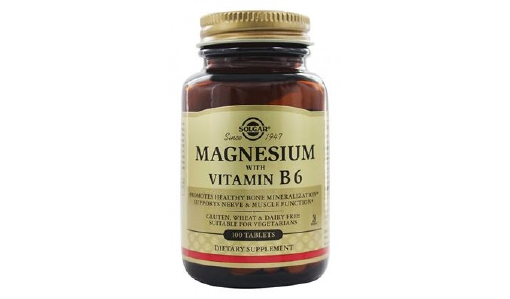 SOLGAR MAGNESIUM WITH VITAMIN B6 100CAPS | Proteinoulis